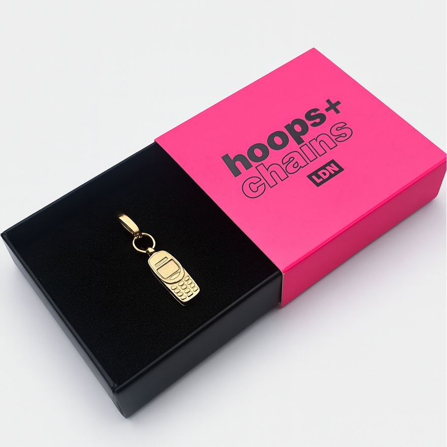 Mobile Phone Charm – Hoops + Chains LDN